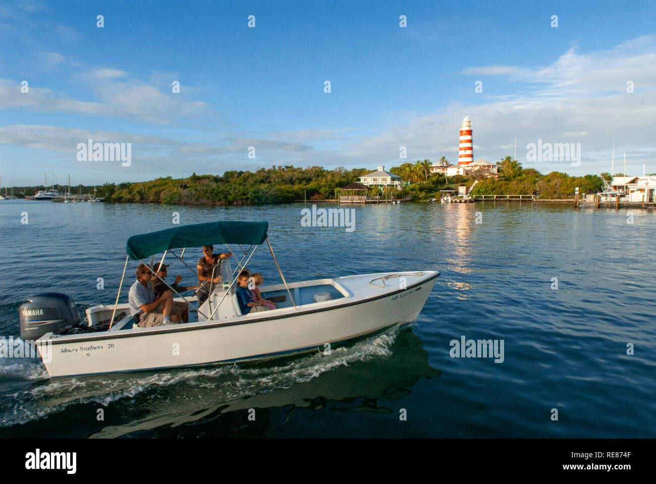 Hope town lighthouse elbow cay hi-res stock photography and images - Alamy
