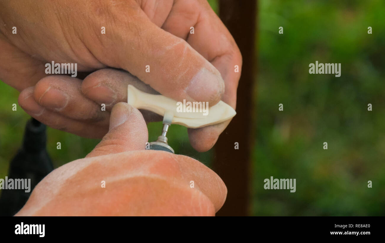 Bone crafting hi-res stock photography and images - Alamy