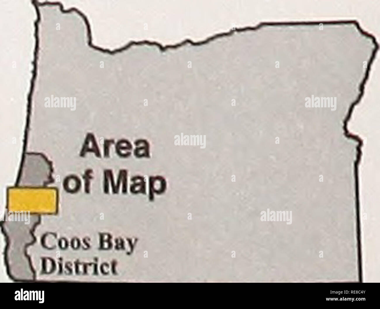 Map of coos bay oregon hi-res stock photography and images - Alamy