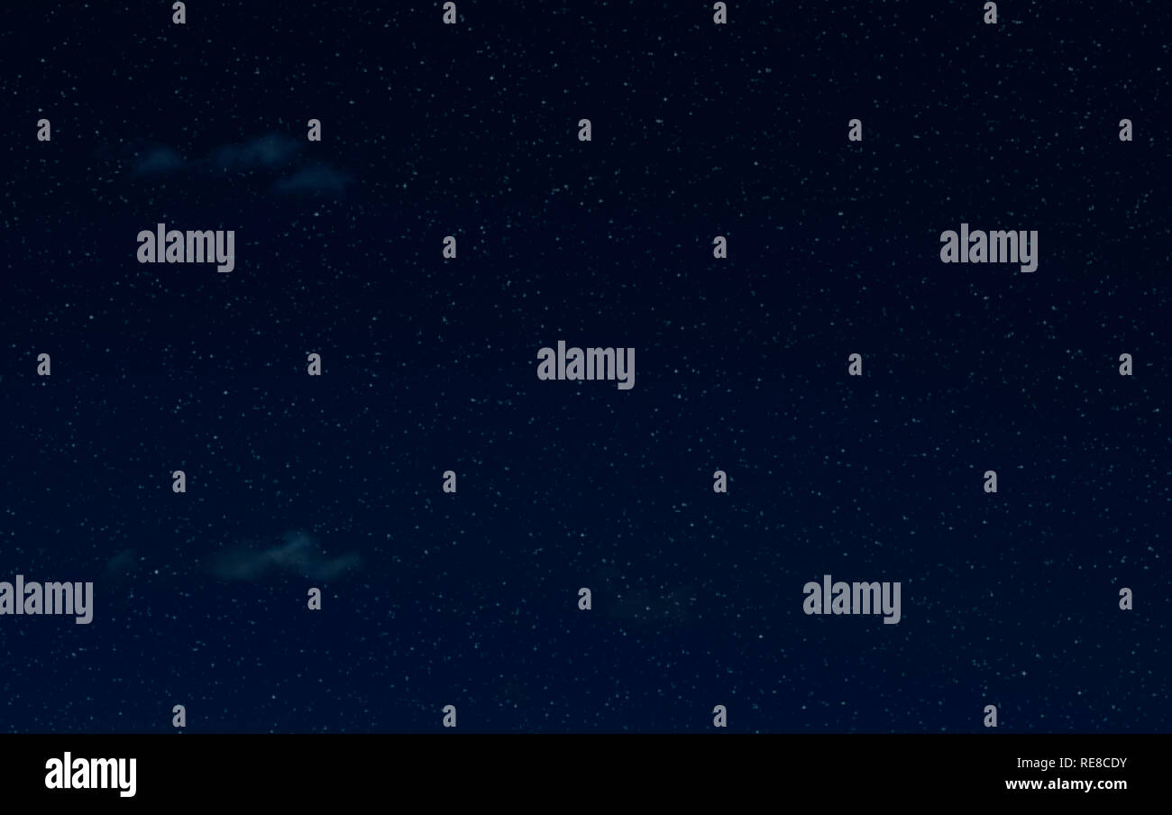 Night starry sky and clouds. Moonlight dark background and stars in the ...