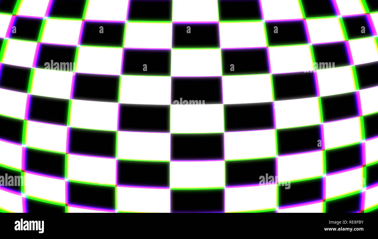 Colored checkered 3d shapes, computer generated modern abstract ...