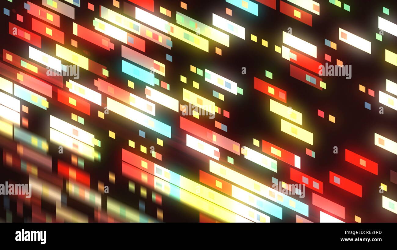 Abstract technology with many rectangles background, surface with ...