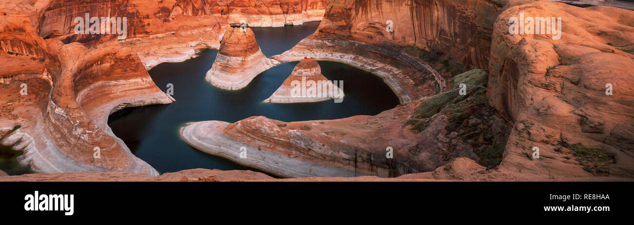 Reflection canyon in Powell lake, USA Stock Photo - Alamy
