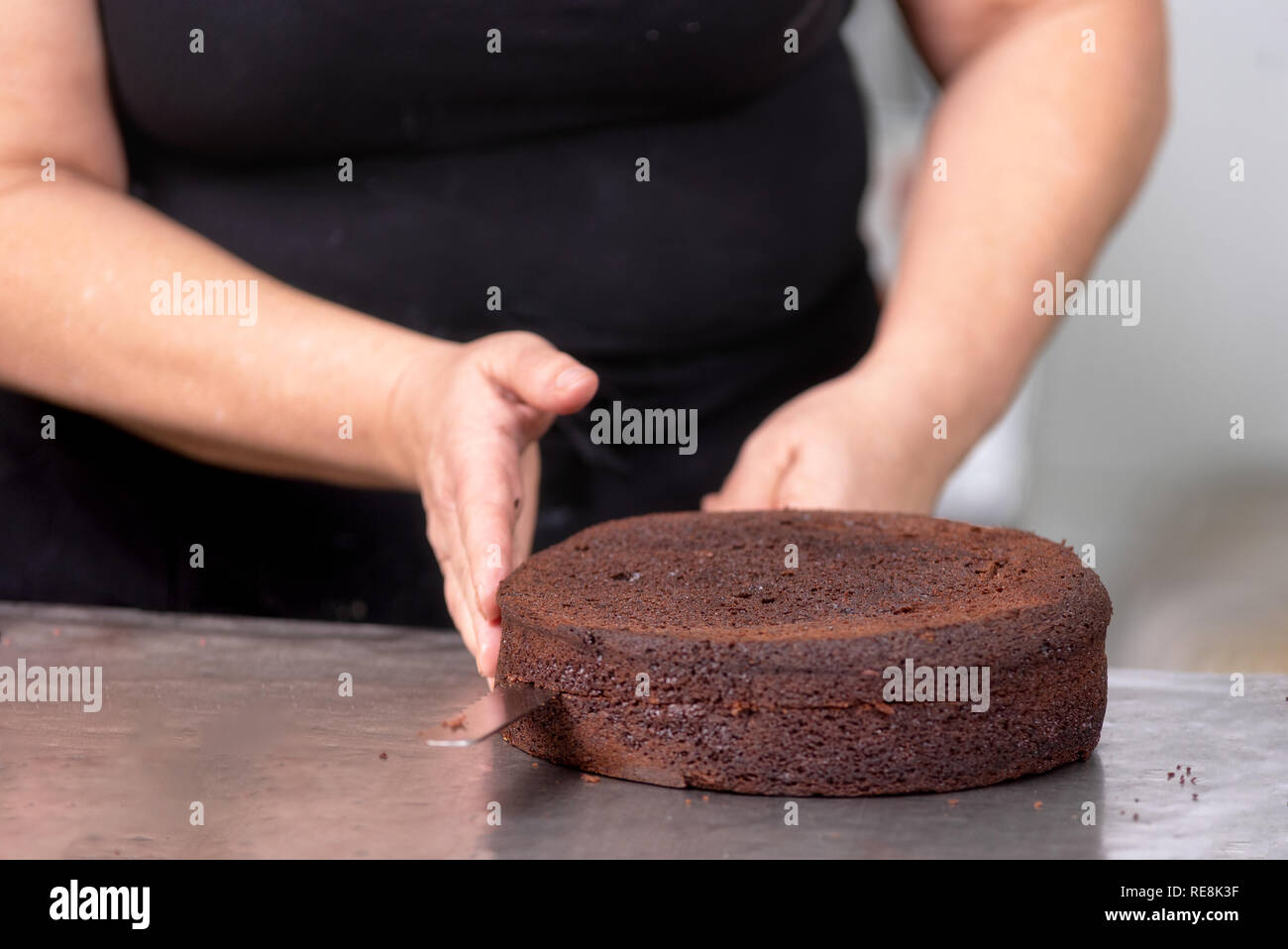 Professional chef baking a cake hi-res stock photography and images - Alamy