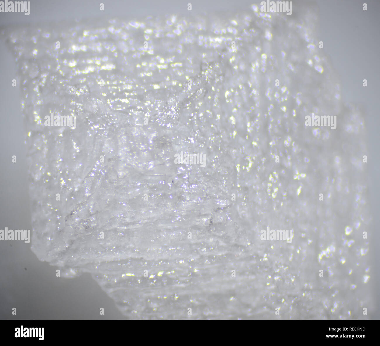 Crystal salt crystals microscope hi-res stock photography and images ...