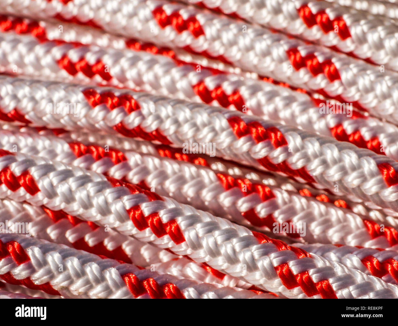 Rope with red flecks Stock Photo - Alamy