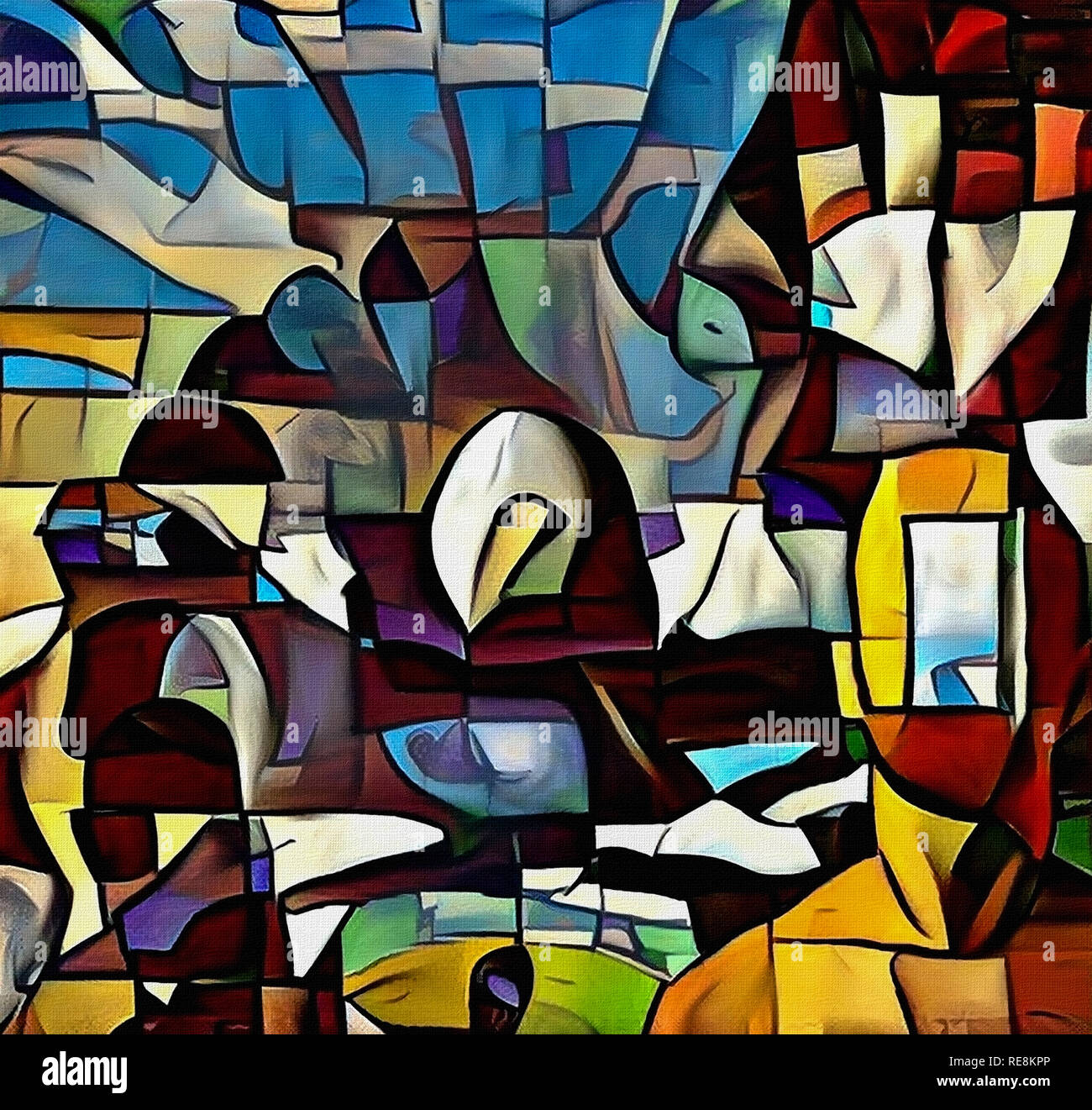 Classic trend of abstract painting. Unleash your imagination Stock ...