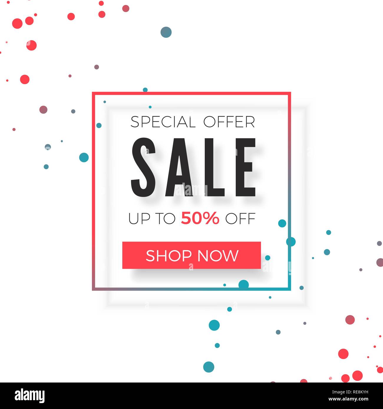 Sale. Special offer advertising. Promo banner design template.Vector ...