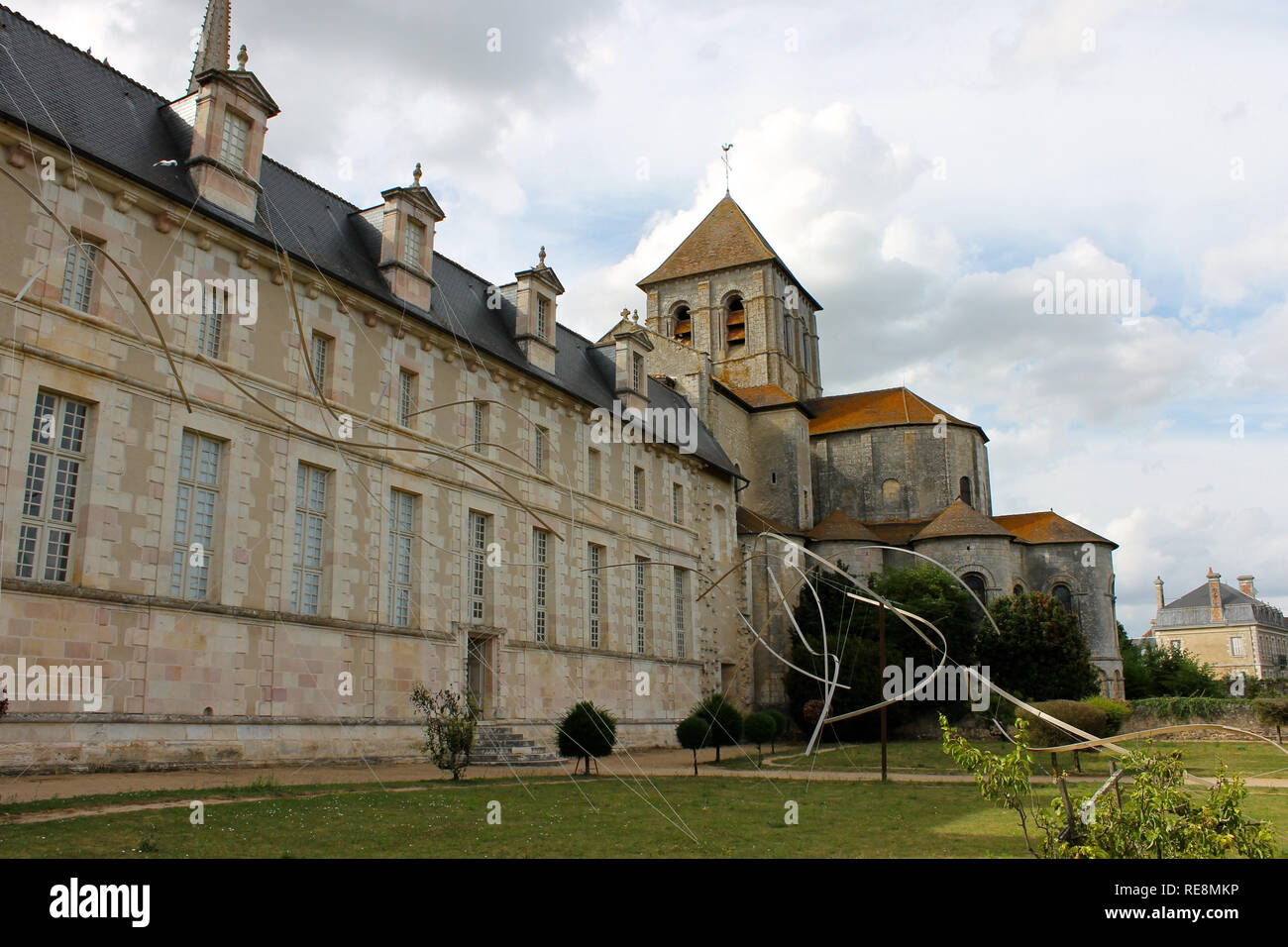 Saint-Savin, France. The Abbey of Saint-Savin-sur-Gartempe, a Roman ...