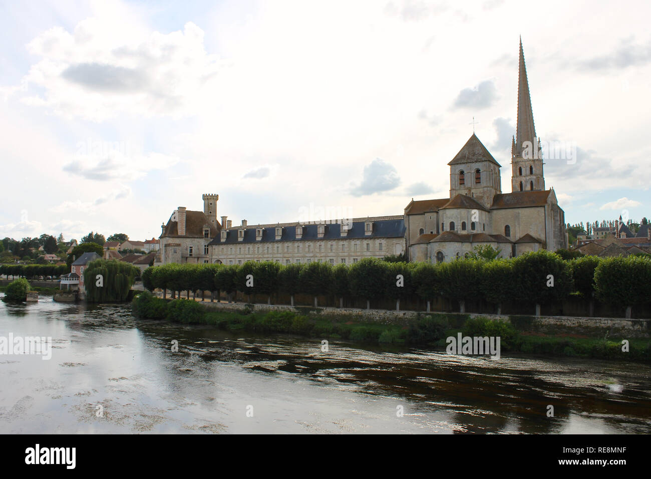 Saint-Savin, France. The Abbey of Saint-Savin-sur-Gartempe, a Roman ...
