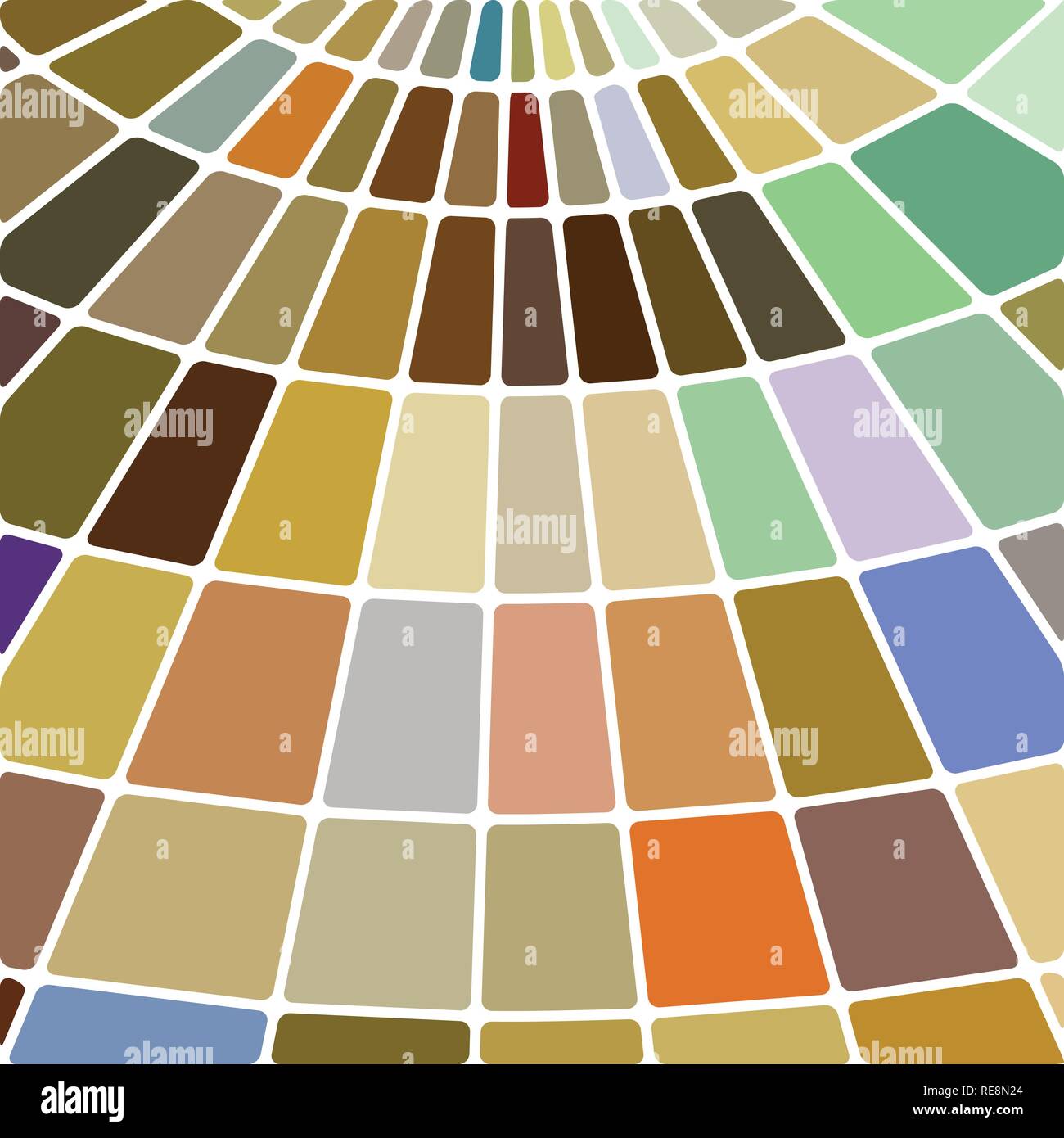 abstract vector stained-glass mosaic background - brown and green Stock ...