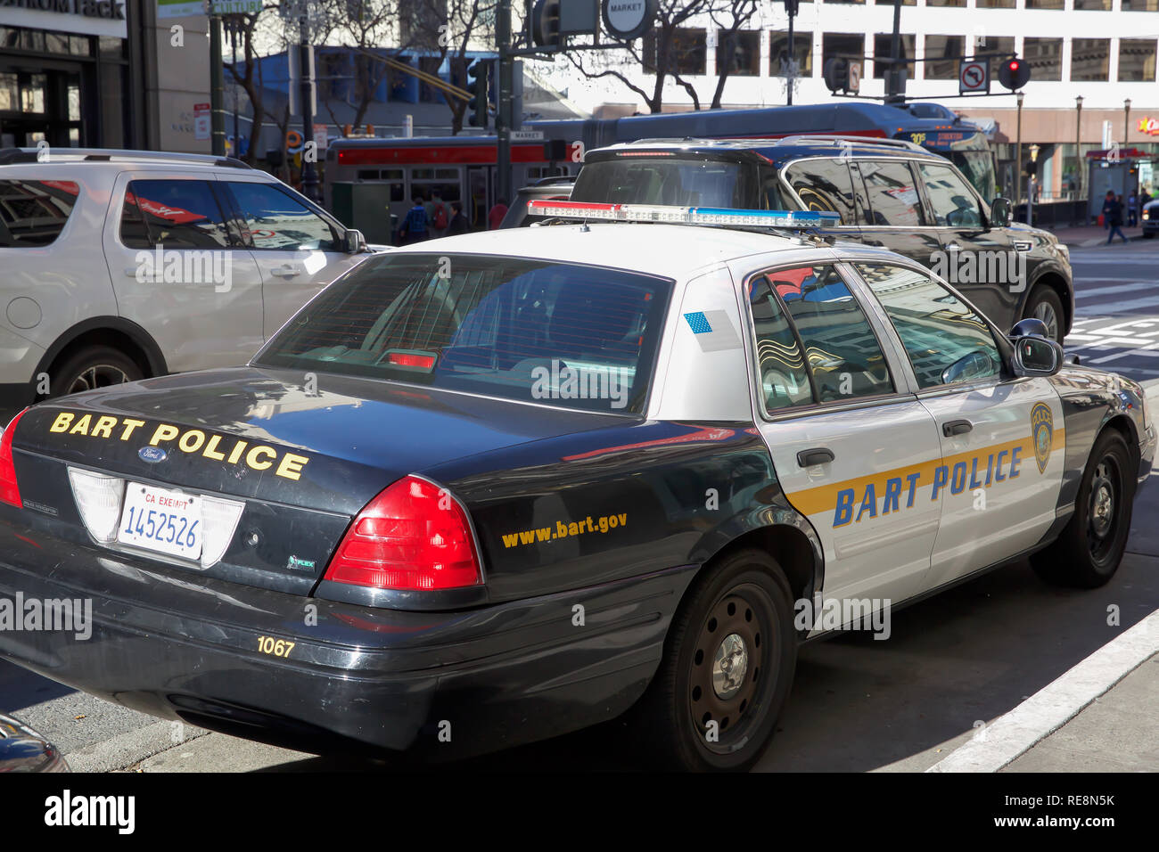 BART Police car parked in San Francisco, USA Stock Photo - Alamy