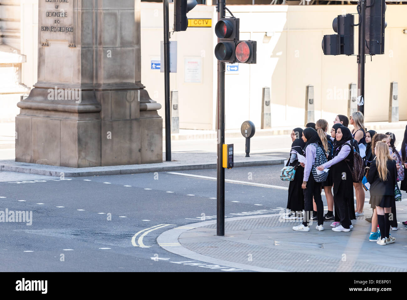Children Pedestrian Crossing Uk High Resolution Stock Photography and ...