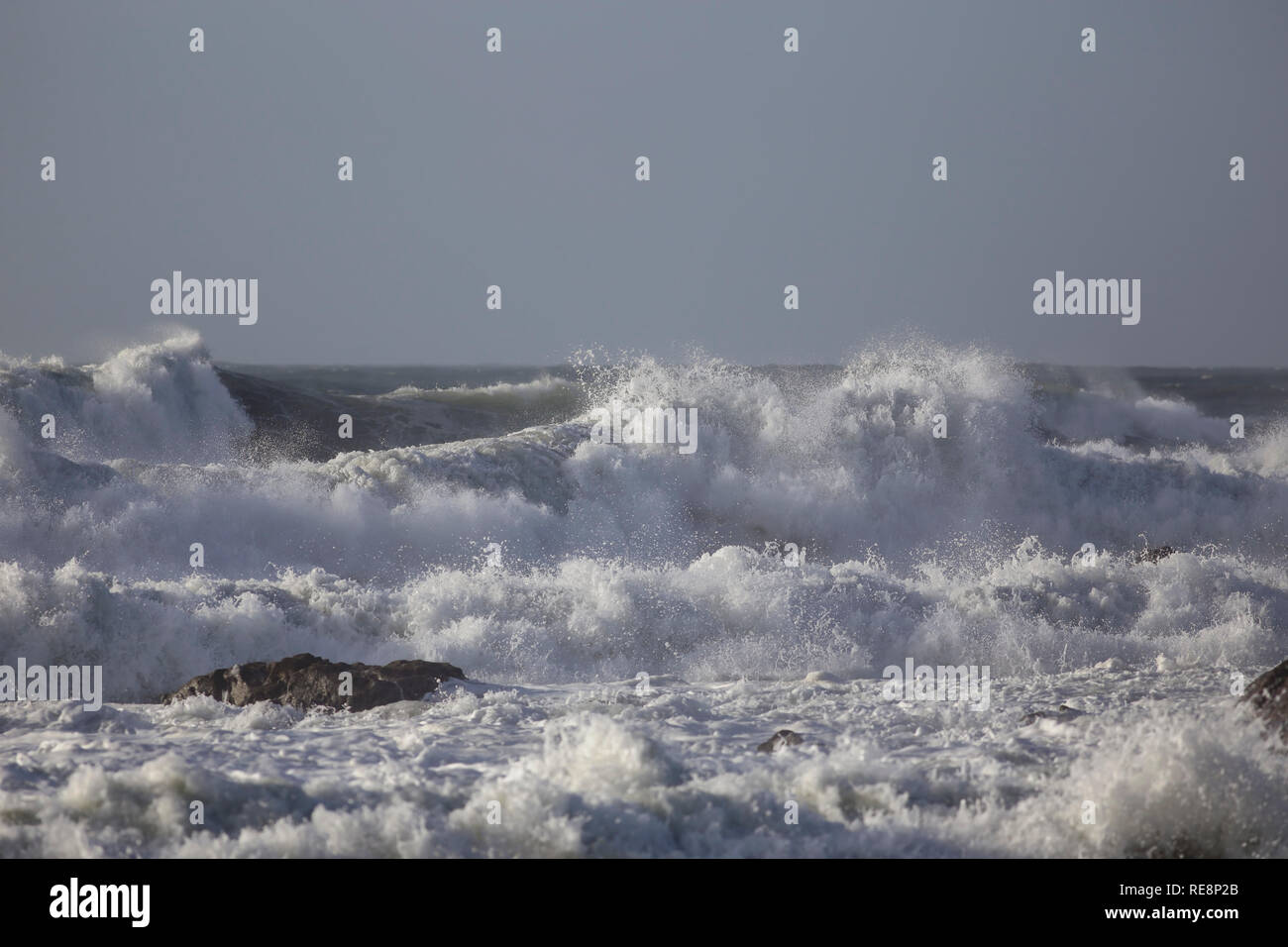 Big rough coastal rocks hi-res stock photography and images - Alamy