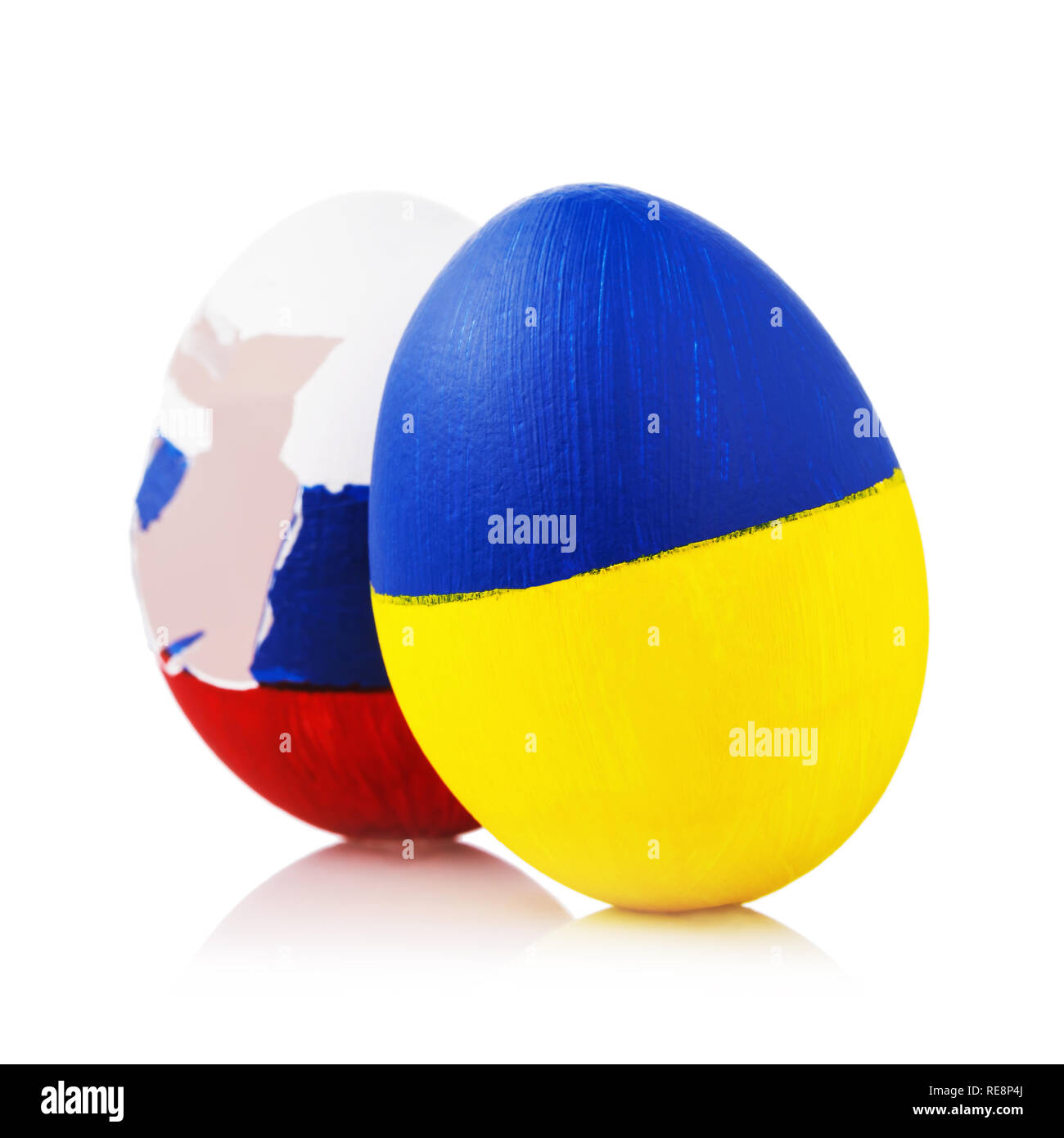 Blow to Orthodoxy: two Easter eggs painted in color of the flags of ...