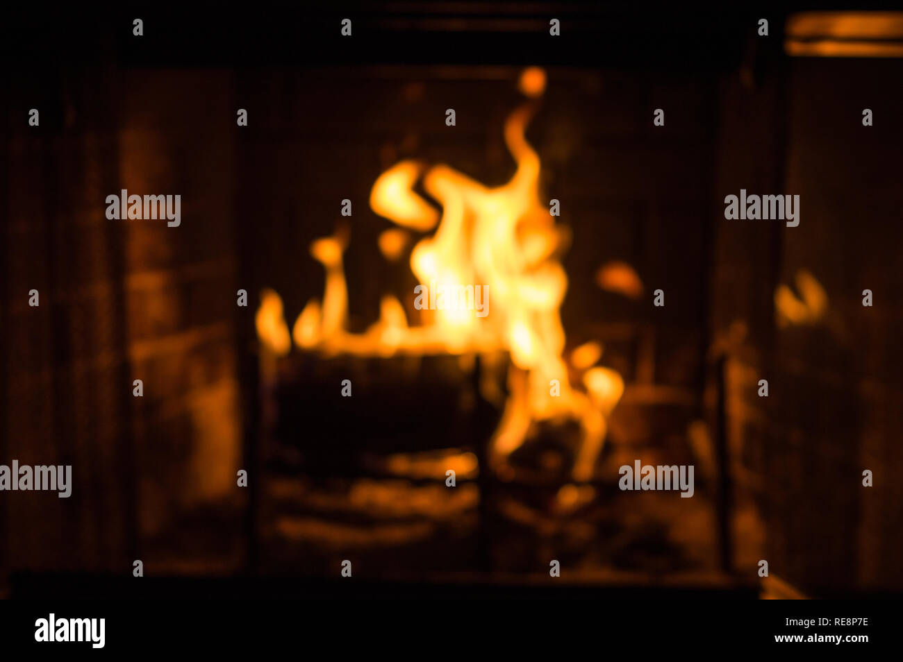 Roaring fireplace hi-res stock photography and images - Alamy