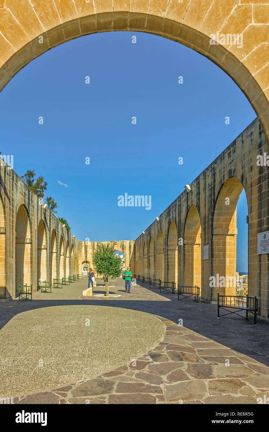 Arches At The Lower Barrakka Gardens, Valletta, Malta Stock Photo - Alamy