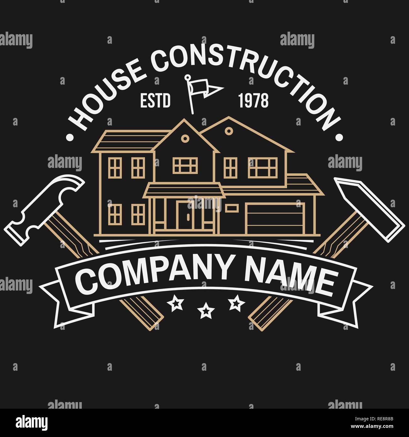 Outline icon builder logo Stock Vector Images - Alamy