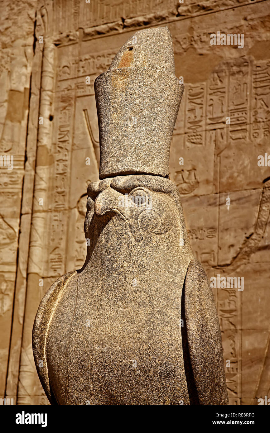 Egypt Edfu Temple Of Horus Stock Photo - Alamy