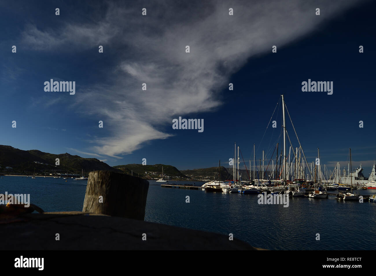 Bay Skies in summer afternoon, over Simons Town, South Africa Stock ...