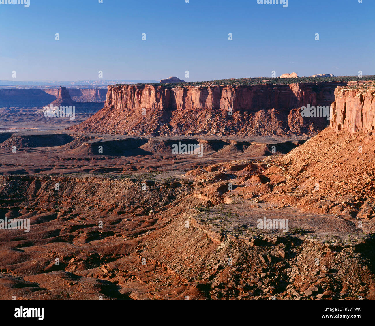 USA, Utah, Canyonlands National Park, View towards Murphy Basin and ...