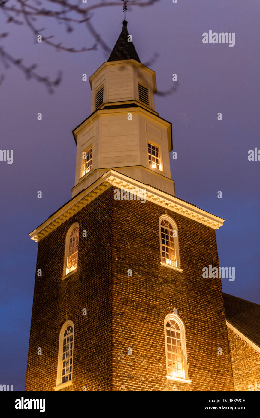 Old colonial era church building Stock Photo - Alamy
