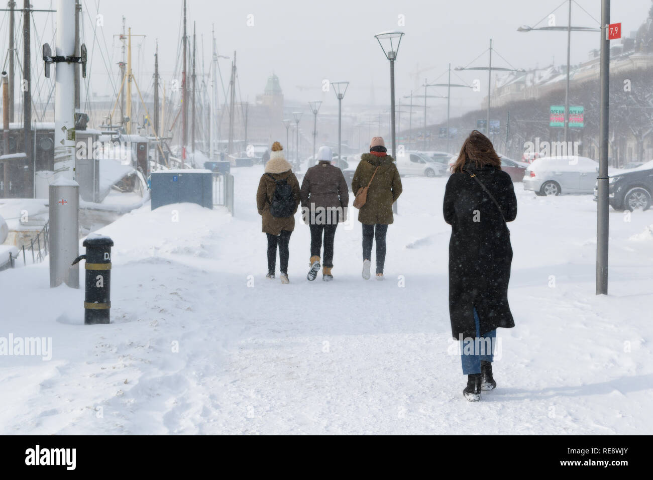 Stockholm winter people hi-res stock photography and images - Alamy