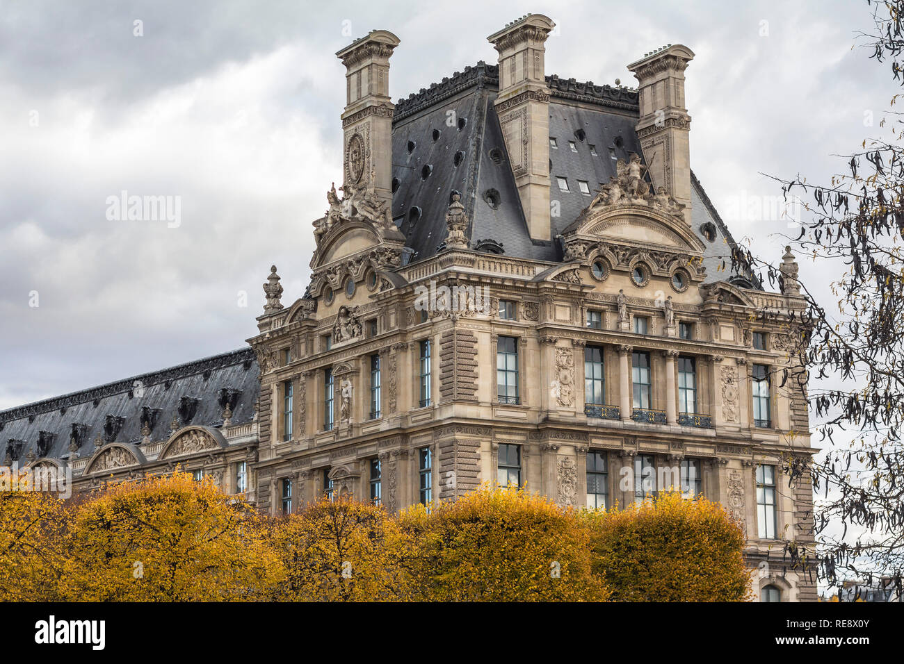 Typical Paris architecture, nice house in center of city Stock Photo ...