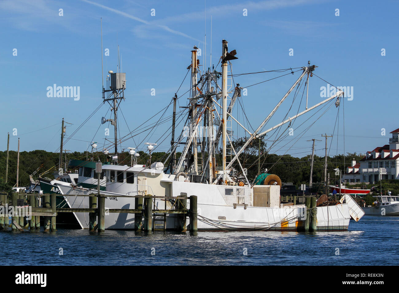 Fishing boat, Sandwich Harbor, Sandwich, Cape Cod, Massachusetts ...