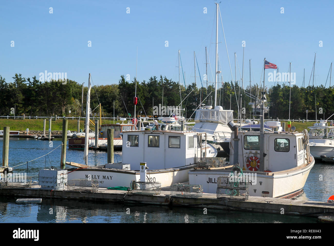 Fishing boat, Sandwich Harbor, Sandwich, Cape Cod, Massachusetts ...