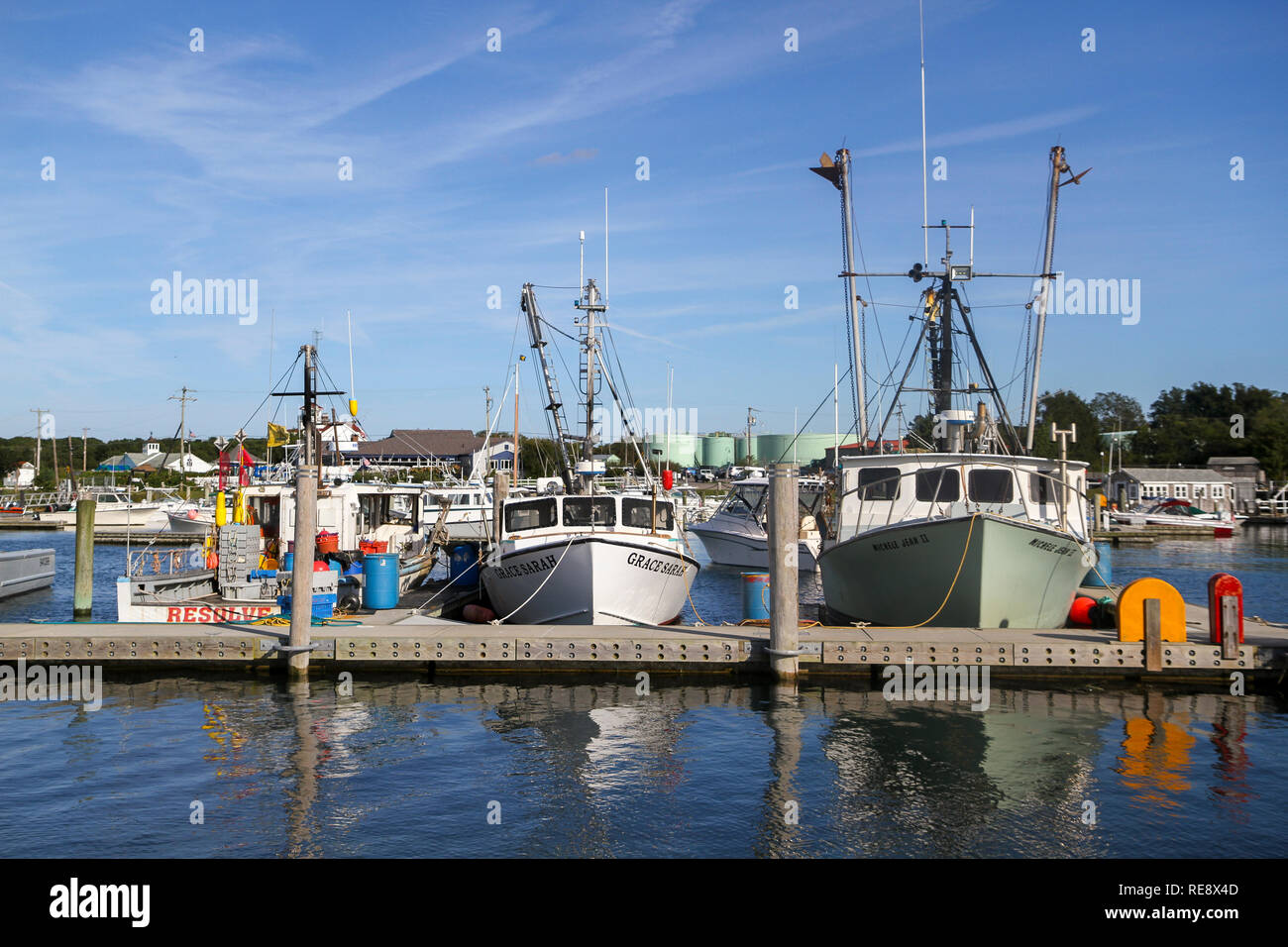 Fishing boats, Sandwich Harbor, Sandwich, Cape Cod, Massachusetts ...