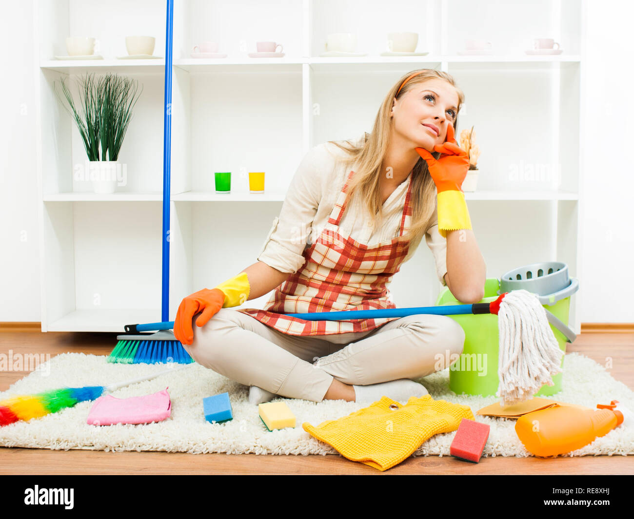 Dreaming maid hi-res stock photography and images - Alamy