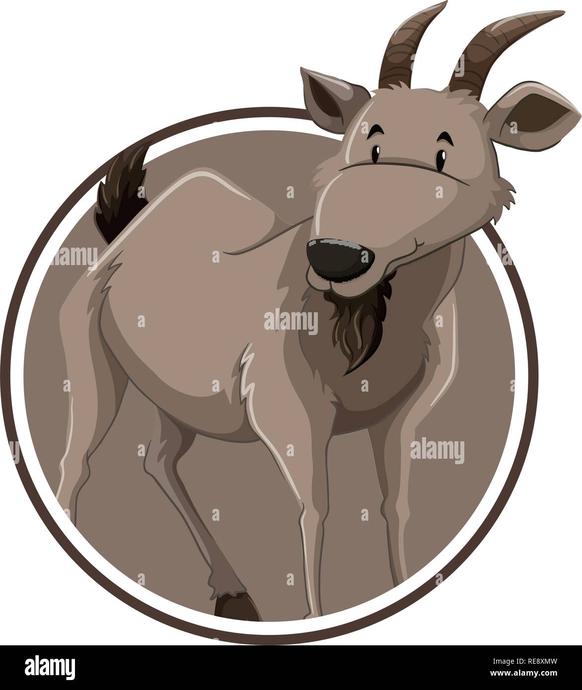 Goat picture Stock Vector Images - Alamy
