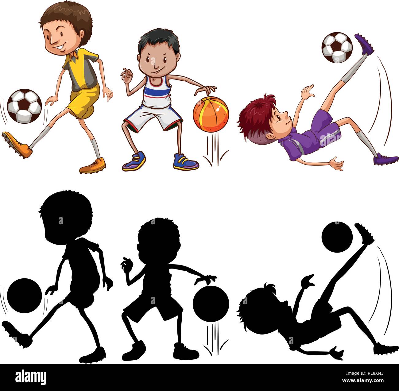 Set of at athlete character illustration Stock Vector Image & Art - Alamy