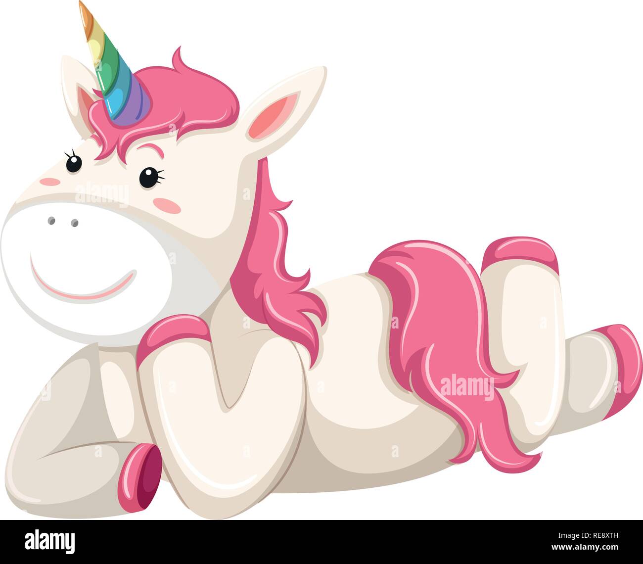 Pink Unicorn Cut Out Stock Images & Pictures - Alamy