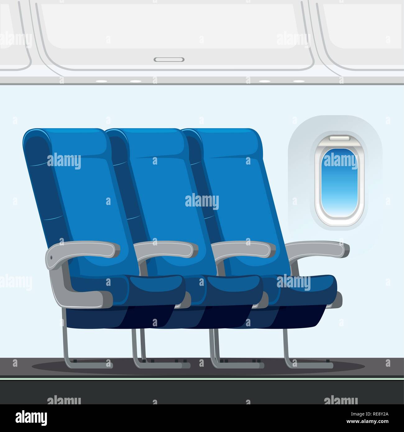 An airplane seat layout illustration Stock Vector Image & Art - Alamy
