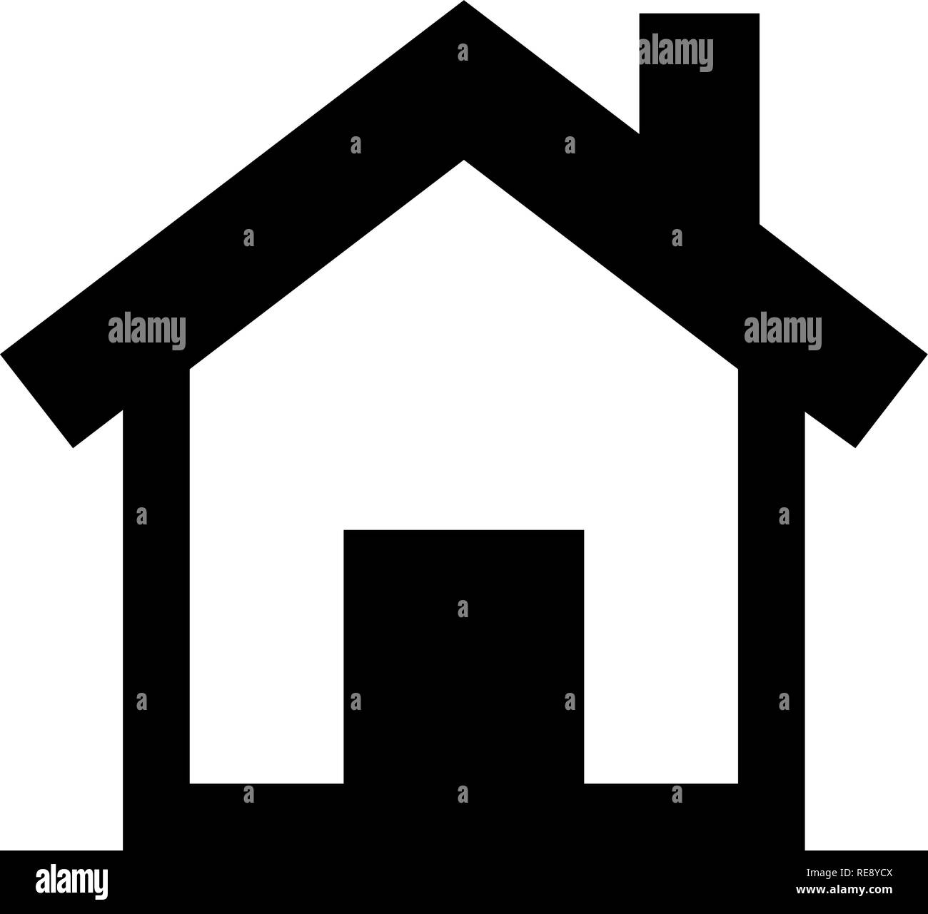 Home Icon in trendy flat style isolated on grey background. Homepage ...