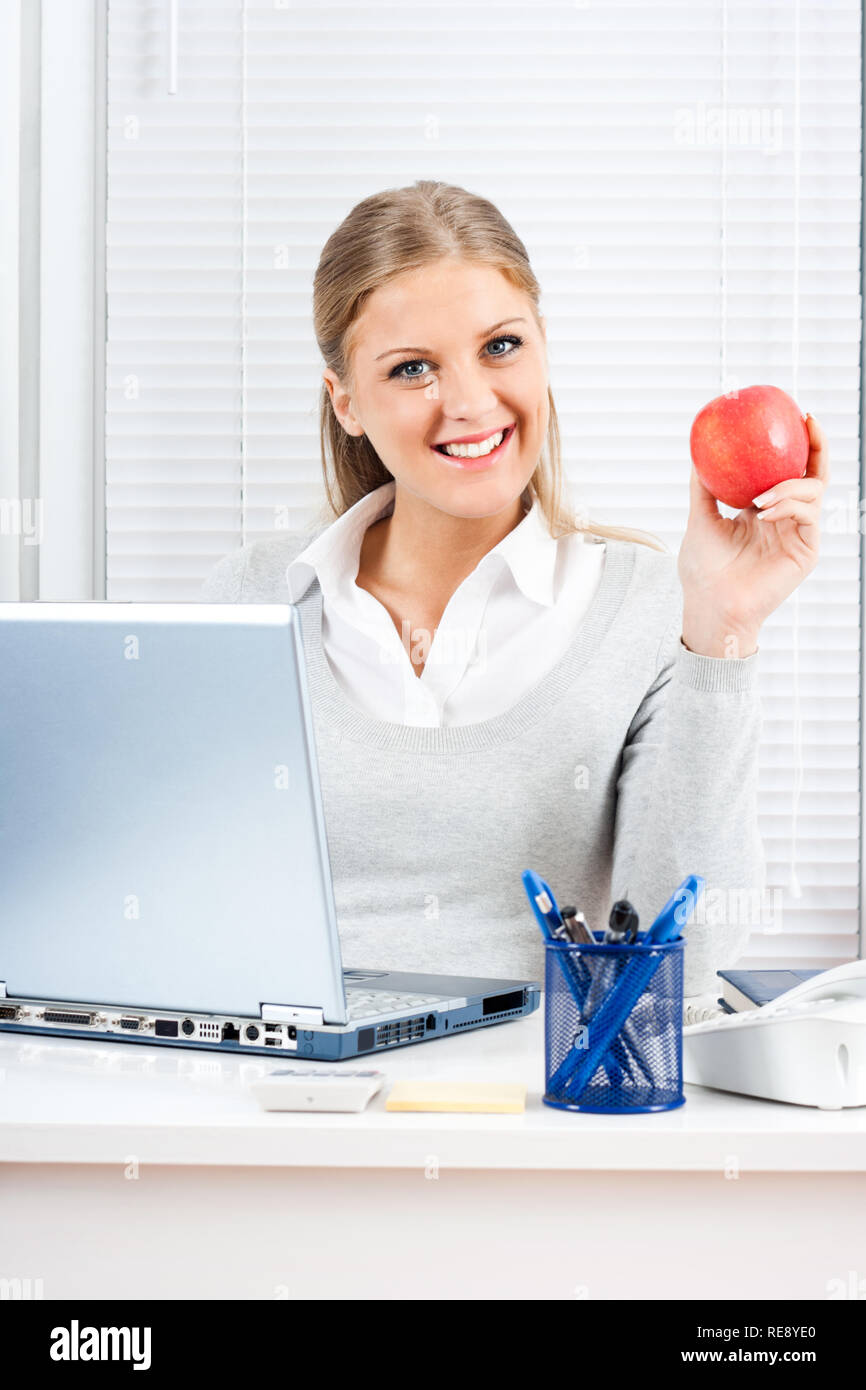Healthy snack at work Stock Photo - Alamy