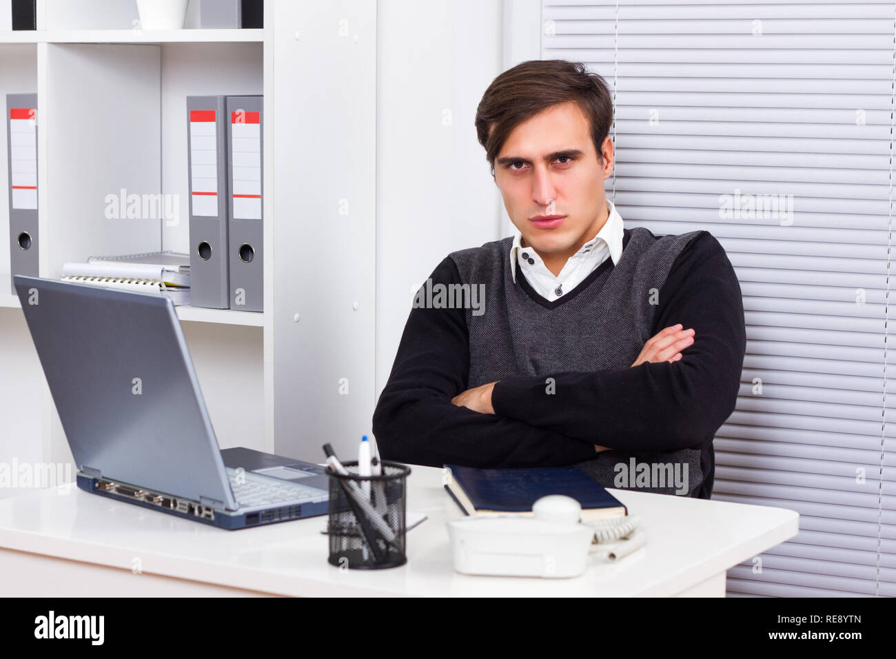 Distraught facial expression business hi-res stock photography and ...
