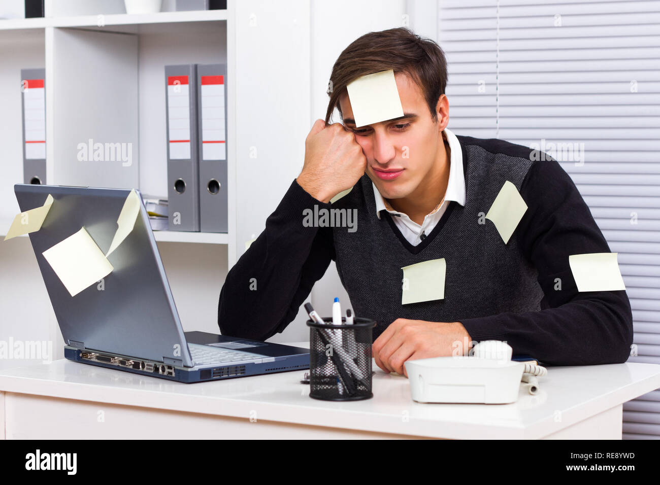 Despair overworked hi-res stock photography and images - Alamy