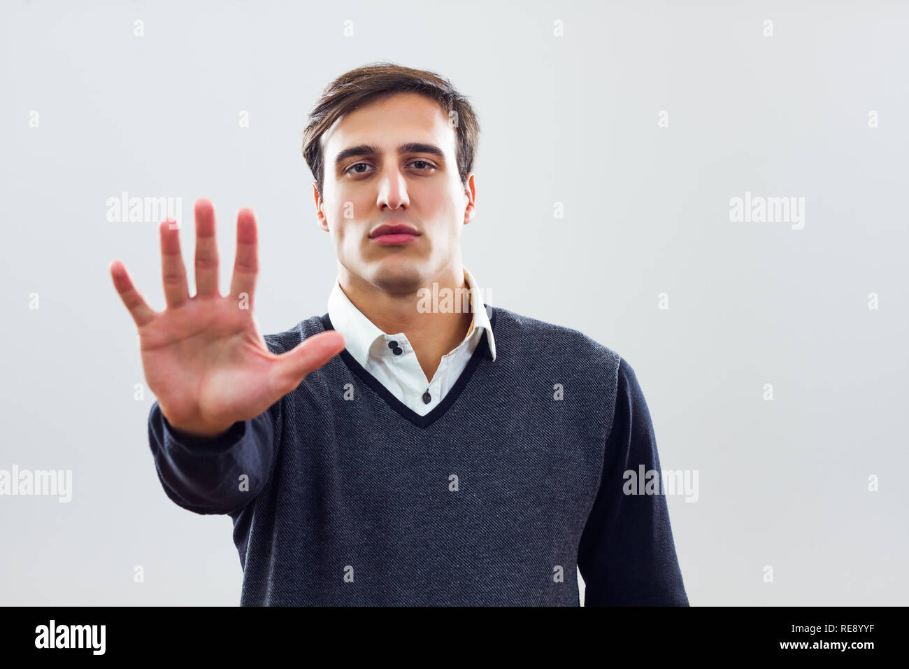 Stern man hi-res stock photography and images - Alamy