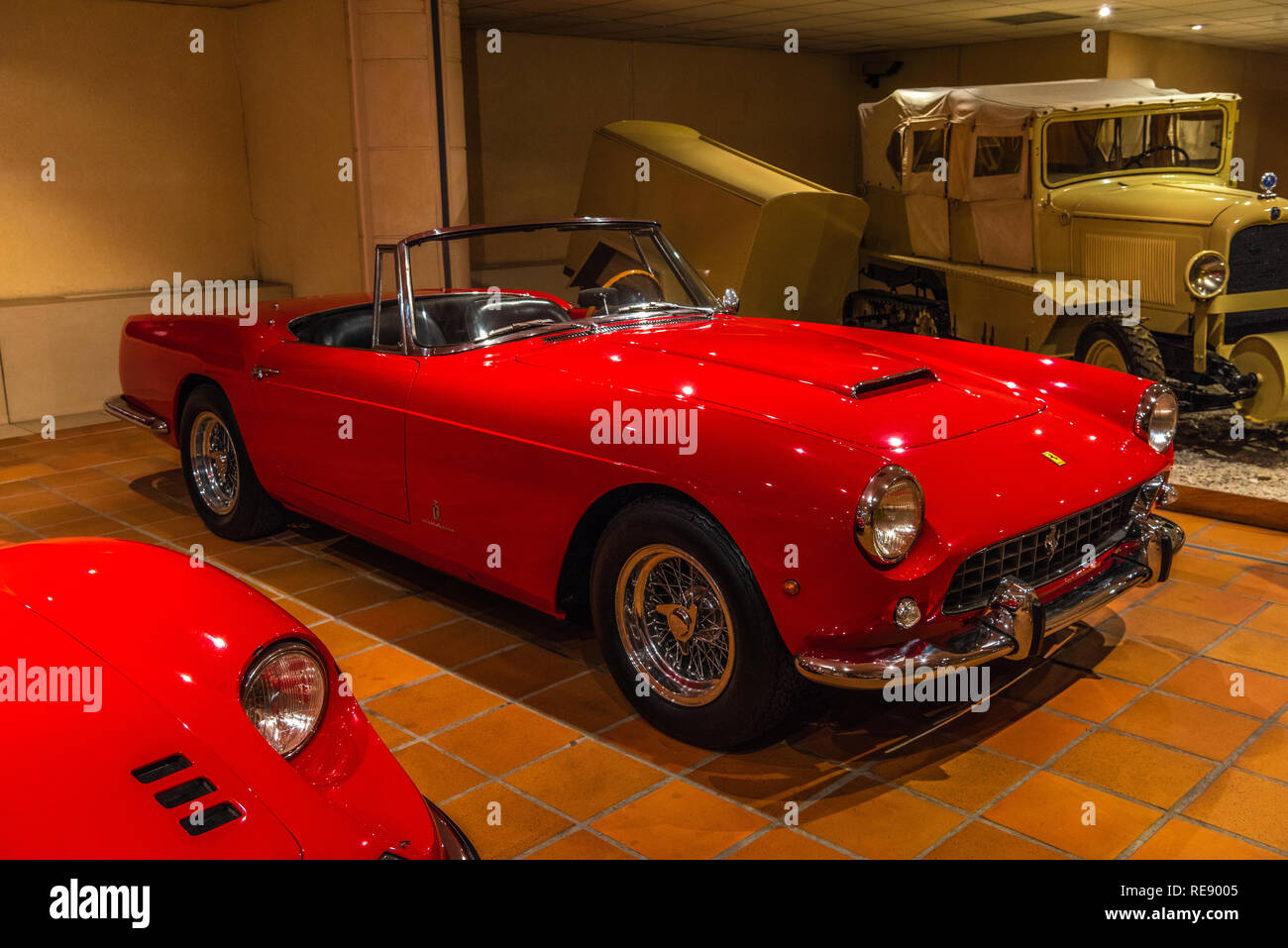 FONTVIEILLE, MONACO - JUN 2017: red FERRARI 250 GT 1963 in Monaco Top ...