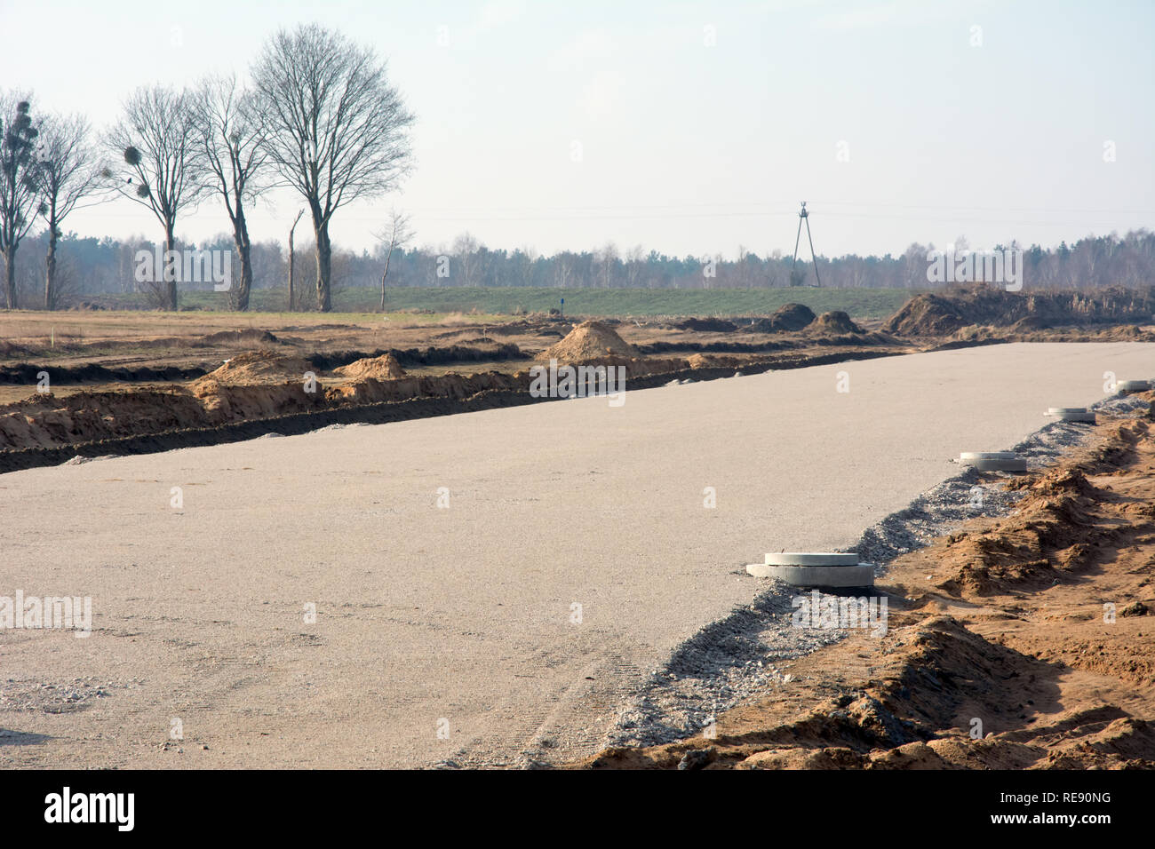 KOWALEWO, KUJAWSKO-POMORSKIE/POLAND - MARCH 11, 2018 - Construction ...