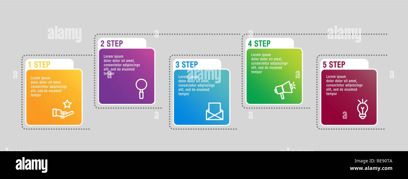 Modern 3D vector illustration. A rectangular infographic template with ...