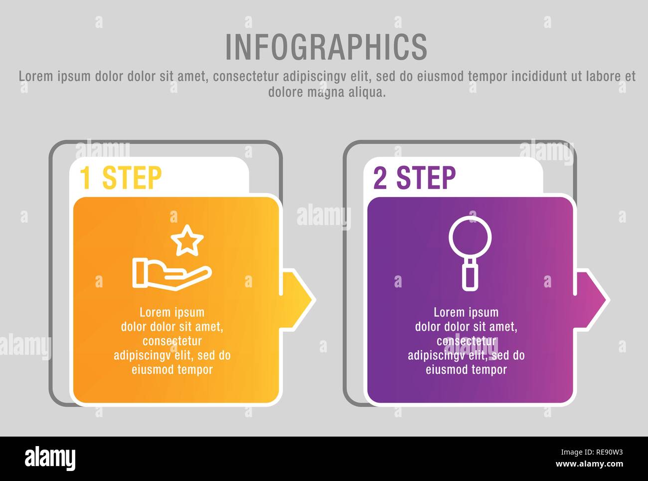 Modern 3D vector illustration. A rectangular infographic template with ...