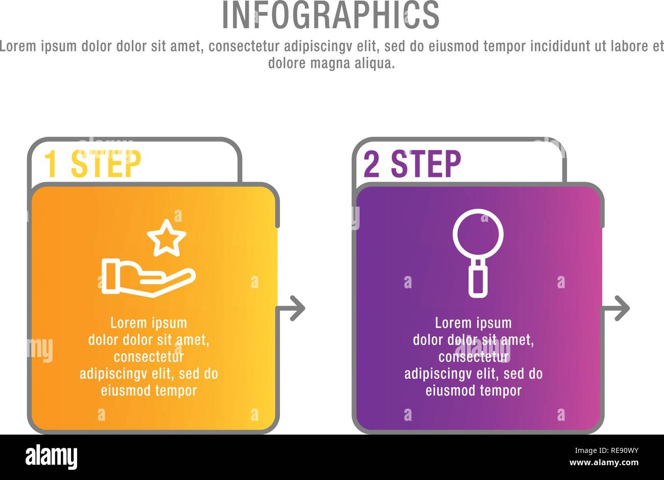 Modern 3D vector illustration. A rectangular infographic template with ...