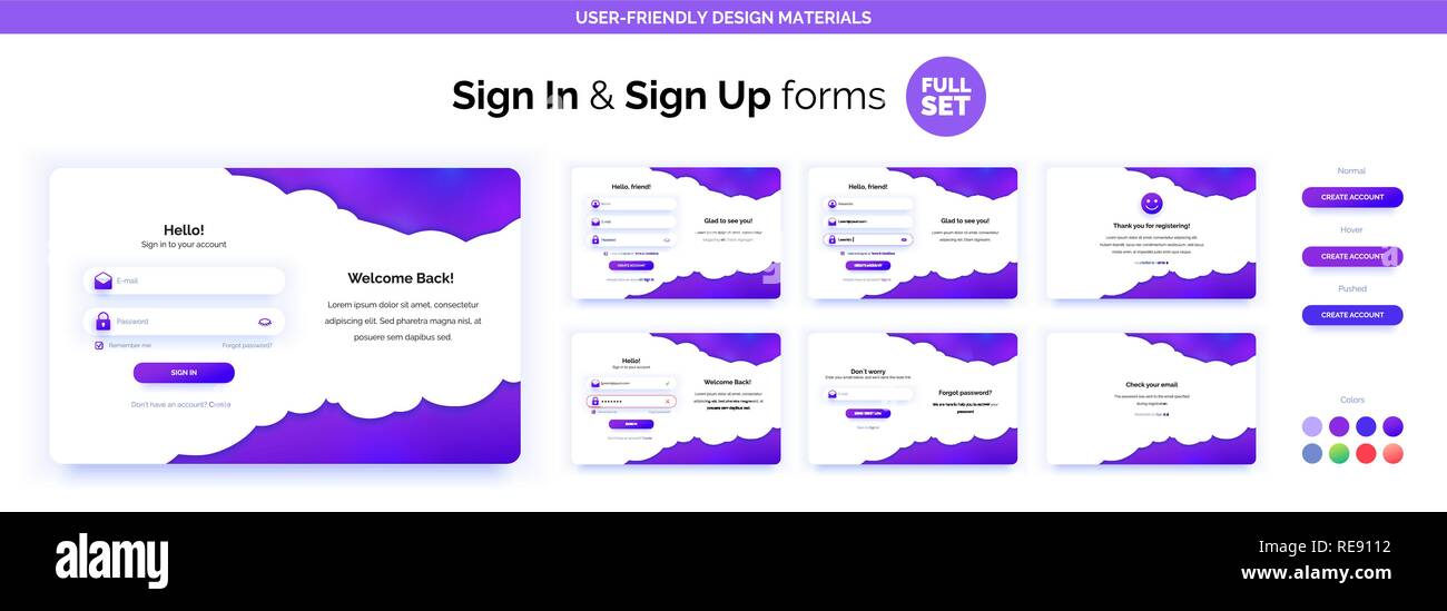User profile sign check Stock Vector Images - Alamy