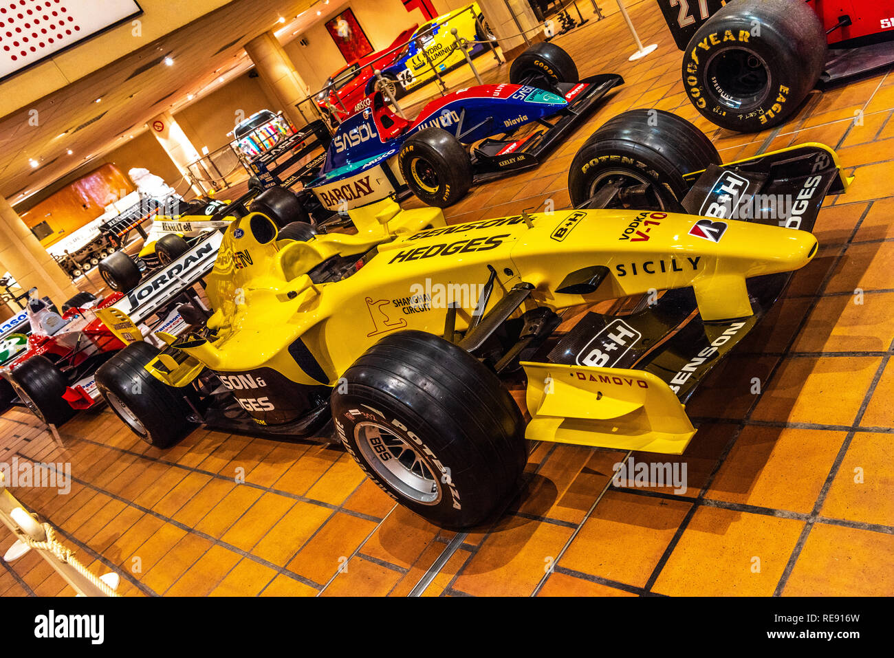 FONTVIEILLE, MONACO - JUN 2017: yellow FORMULA ONE F1 in Monaco Top ...