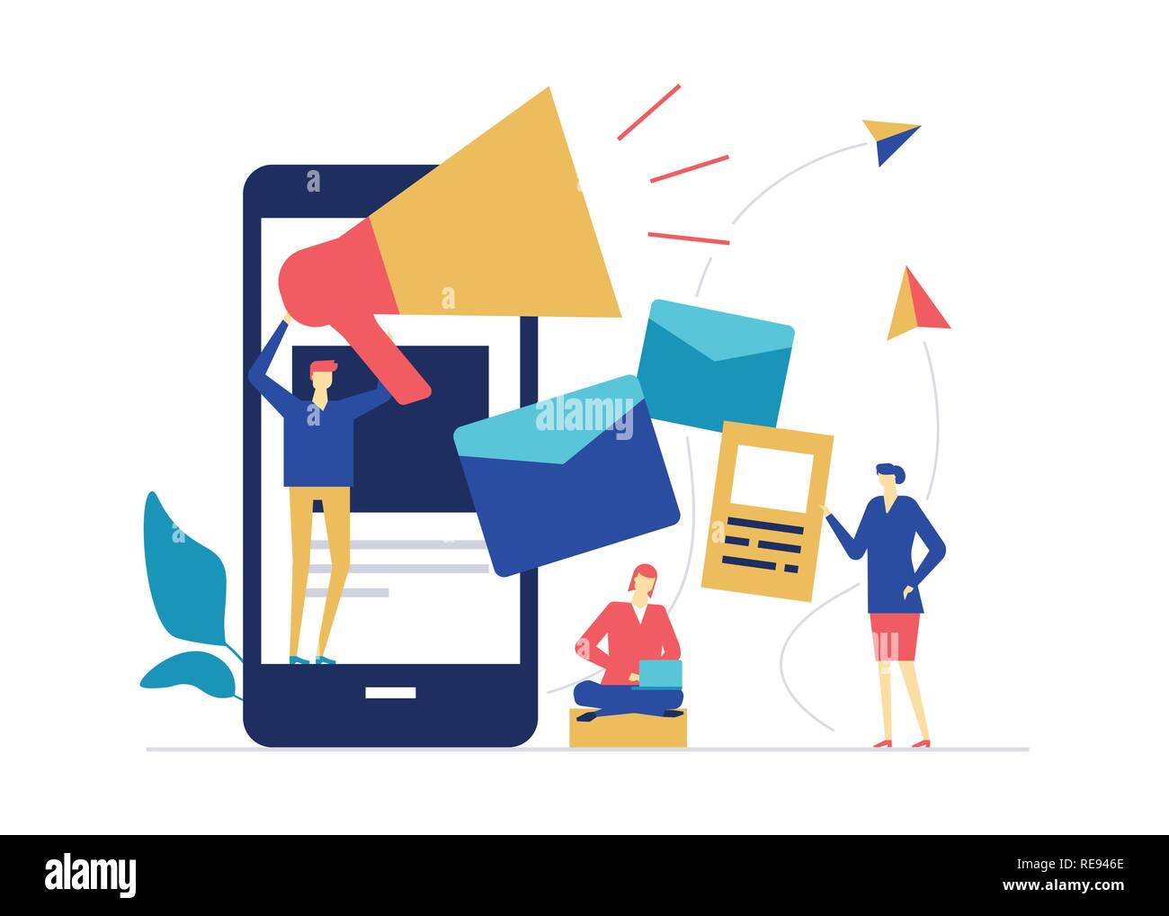 Digital marketing plan smm Cut Out Stock Images & Pictures - Alamy