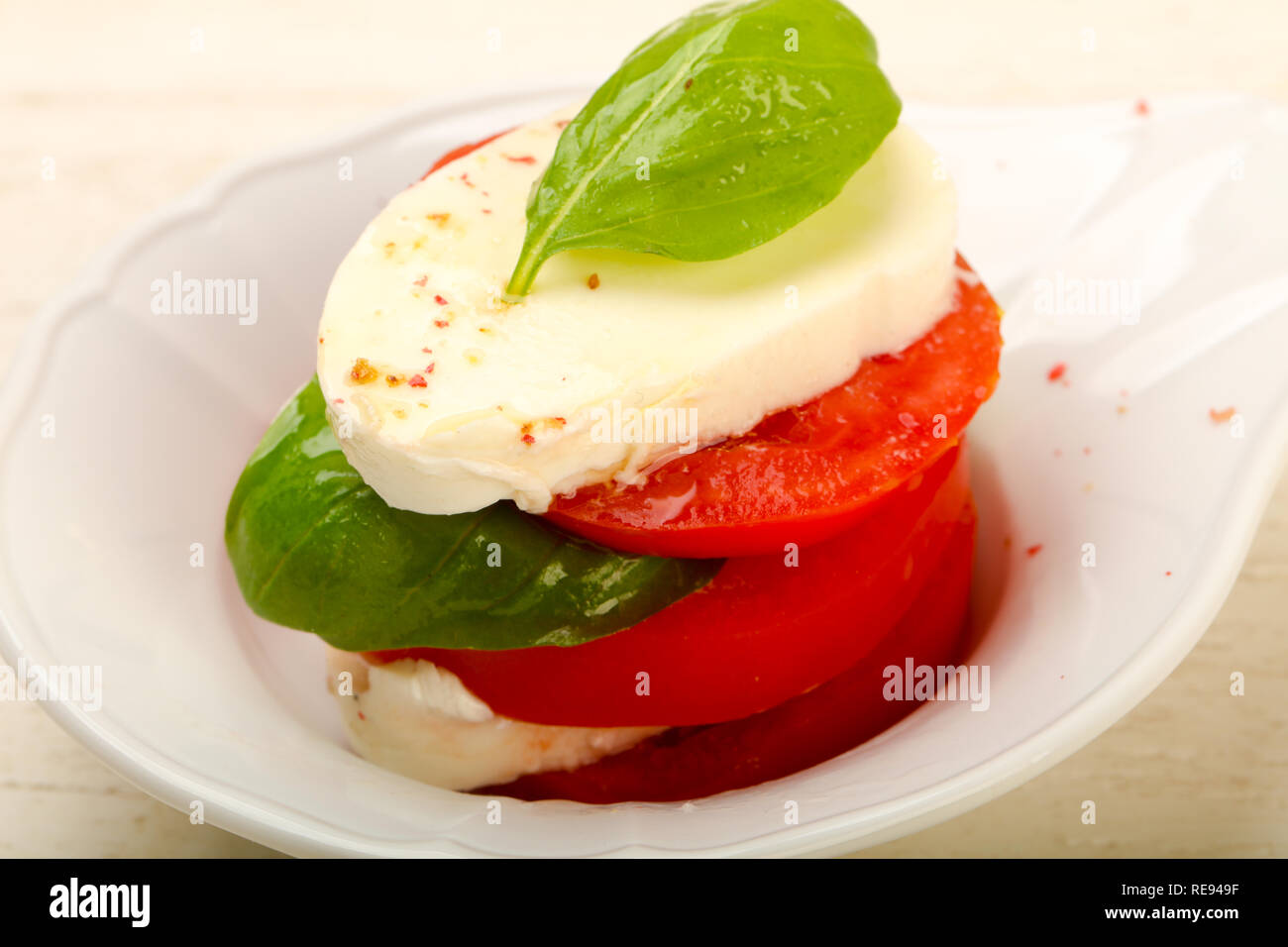 Italian Caprese salad Stock Photo - Alamy